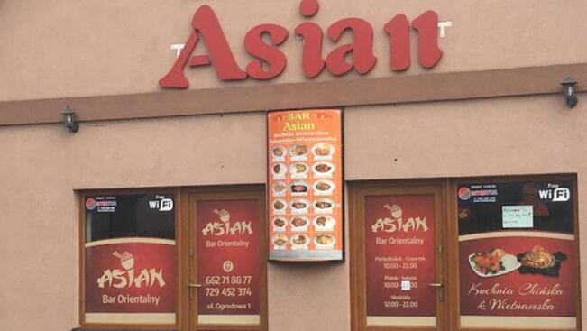 Menu at Bar Asian, Turek