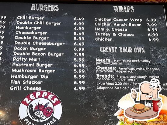 Zeppes Pizza & Subs in Gooding - Restaurant menu and reviews