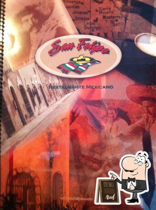 Menu at San Felipe Mexican Restaurant, Southport, Old Long Beach Rd SE #9