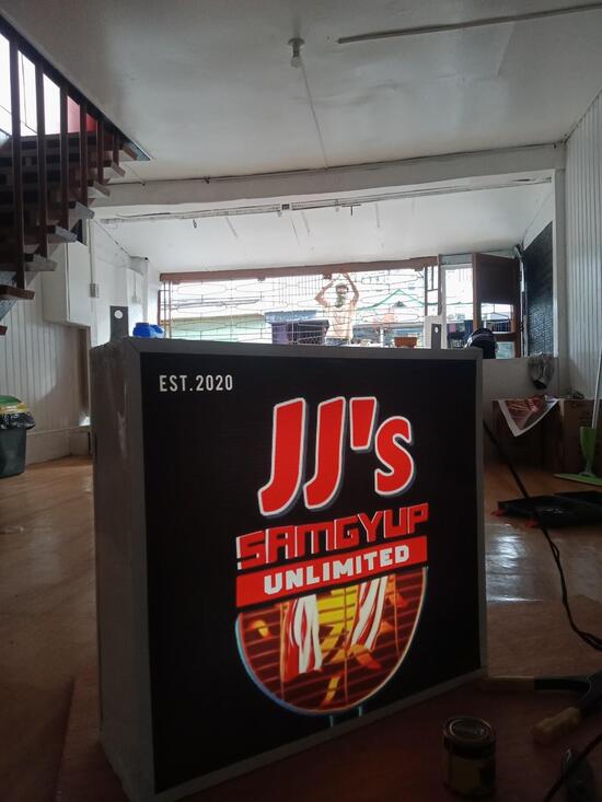 Menu at JJ Samgyup restaurant, San Pablo City