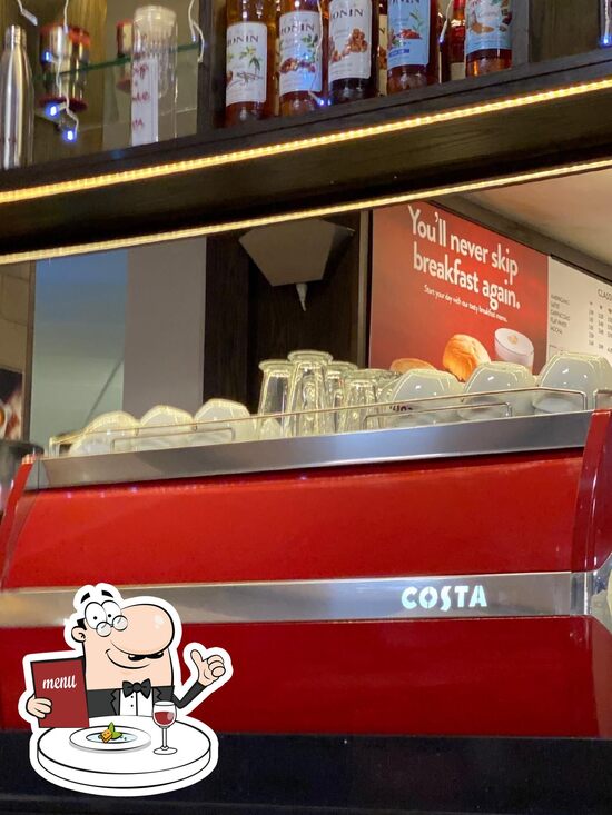 Menu at Costa Coffee Drive-Thru cafe, Sandbach