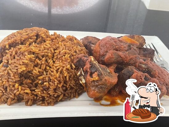 Menu at Jollof King restaurant, Toronto