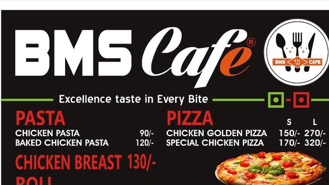 Menu at BMS CAFe, Phagwara