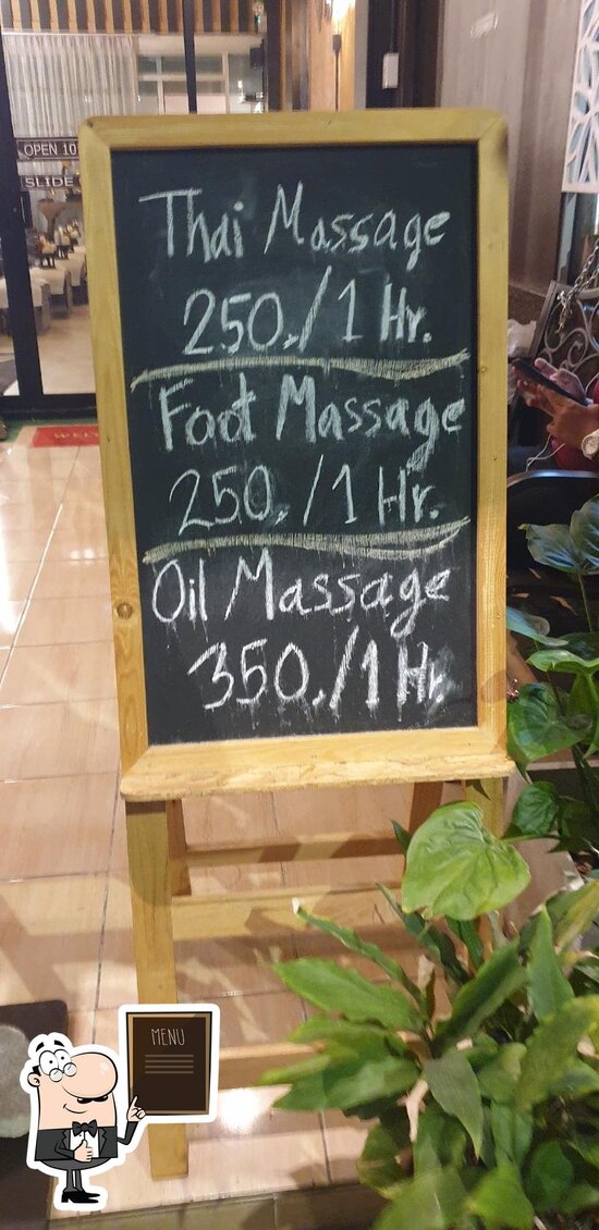 Menu at Maya Bar, Chiang Mai
