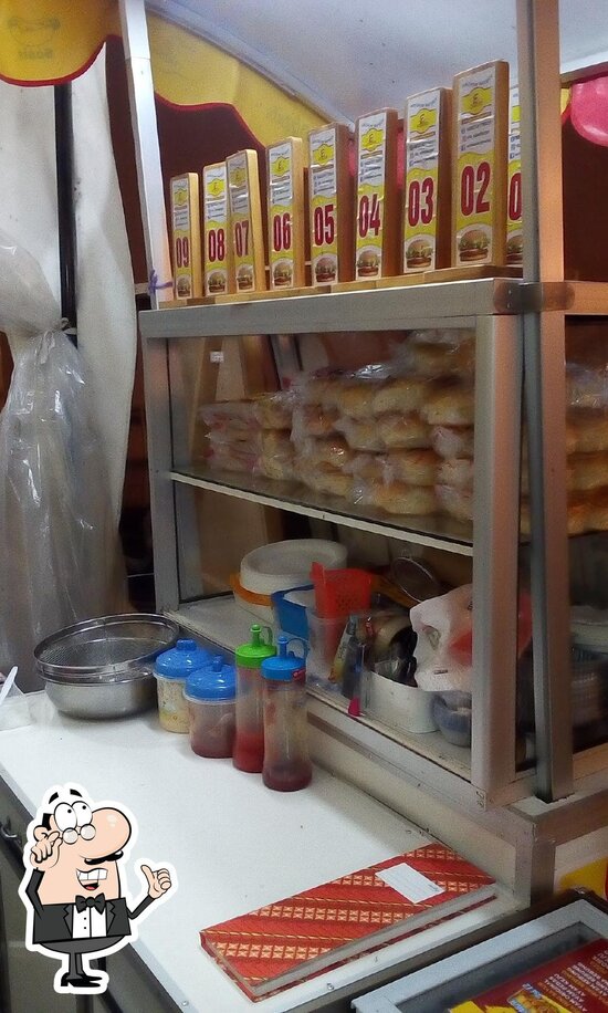 Menu at Edam Burger cafe, Malang