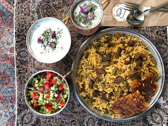 Carta de Tahdig Restaurant, Estambul