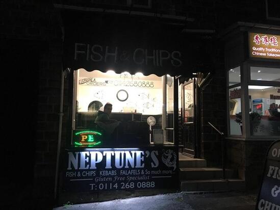 Menu at Neptune Fish Bar, Sheffield