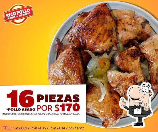 Menu at Rico Pollo & Carnes restaurant, Monterrey, Lázaro Cárdenas 3500