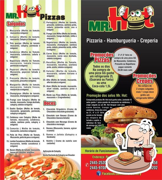 Menu em Mr. Hot Pizzaria, Hamburgueria e Creperia, Rio de Janeiro
