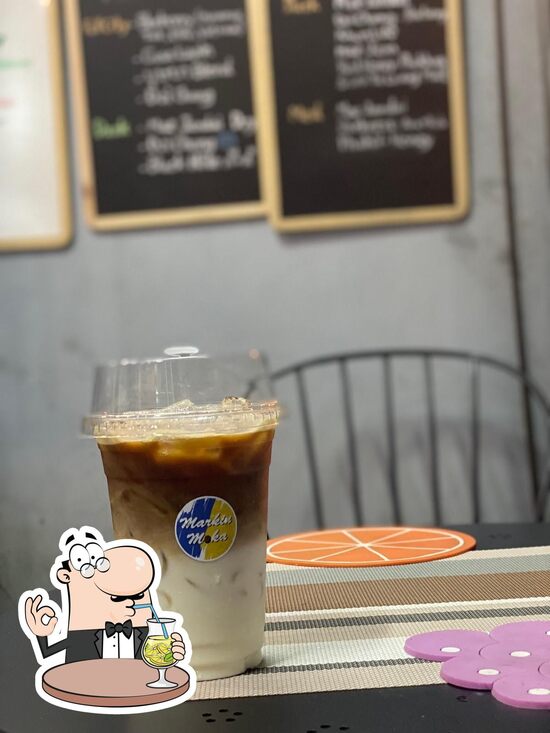 Menu at Markin Moka (มากิ้น โมก้า) cafe, Bangkok