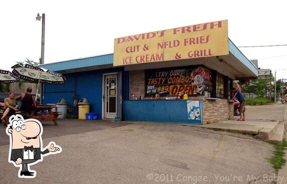 Menu at David's Fresh Cut Fries restaurant, Kitchener