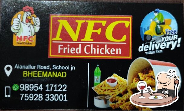Menu at NFC Fried Chickens, Bhimanad
