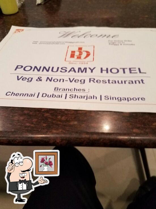 Ponnusamy Hotel, Chennai - Restaurant menu, prices and reviews