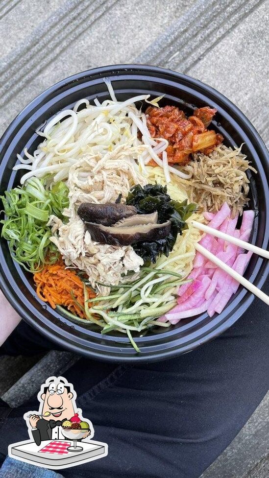 Menu at Sari Ramyun restaurant, Portland