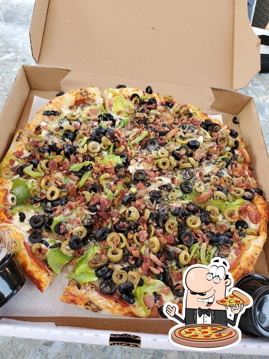 Menu at Mano's Pizza restaurant, Wasagaming