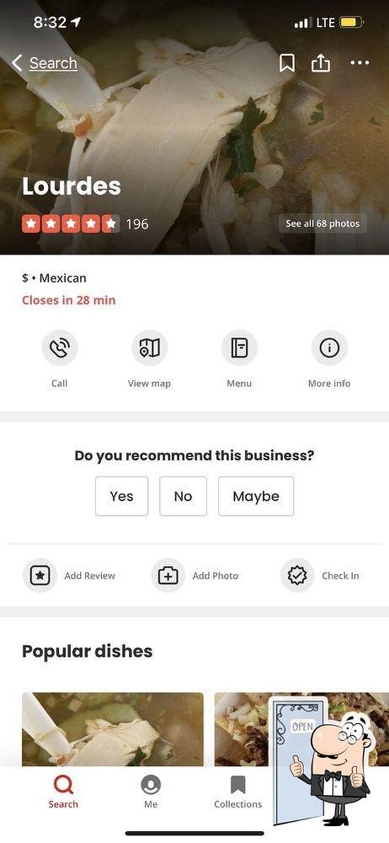 Carta del restaurante Lourdes Mexican Food To Go, Escondido, 615 W El ...