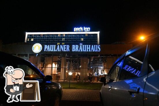 Menu at Paulaner Munchen restaurant, Novokuznetsk