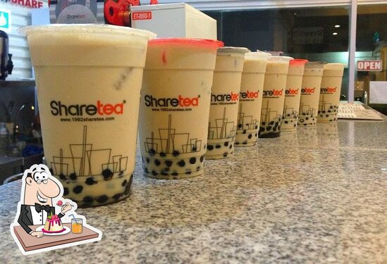 Menu at Sharetea cafe, Bacolod