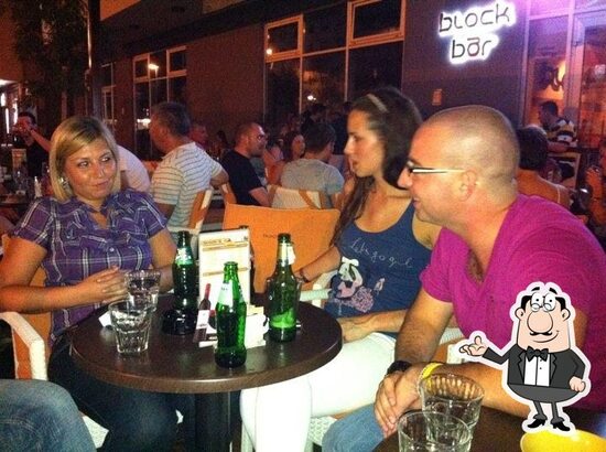 Menu at Block Bar, Zagreb