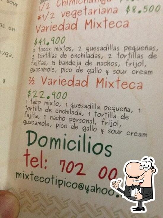 Restaurante MIXTECO-COMIDA TIPICA MEXICANA, Bogotá, 58 Local 15 Calle ...