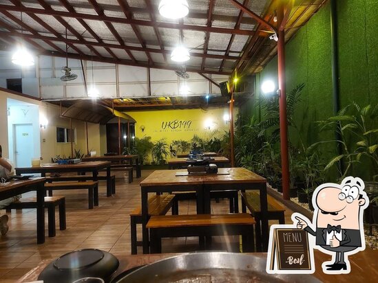 Menu at UKB199 Korean BBQ, Calapan