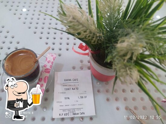 Menu at Rakwa café, Ksar