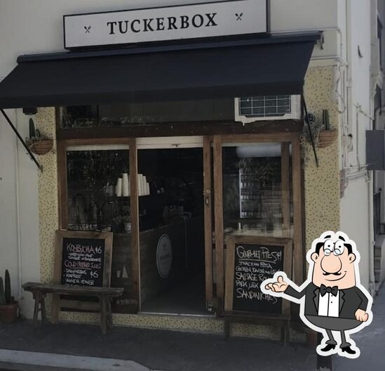 Menu at Tuckerbox cafe, Paddington