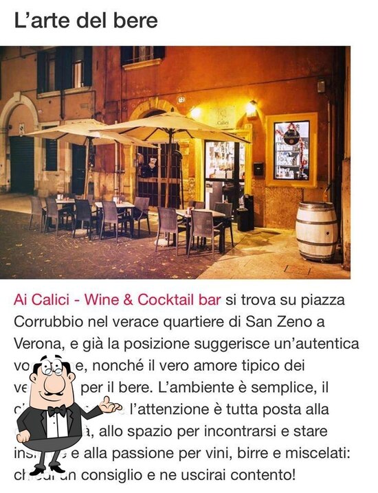 Menu da Ai Calici San Zeno pub & bar, Verona