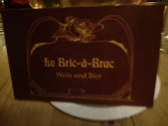 Speisekarte von Le Bric-à-Brac, Osnabrück