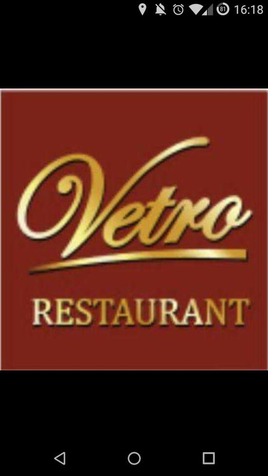 Menu at L'Osteria Vetro restaurant, Düsseldorf