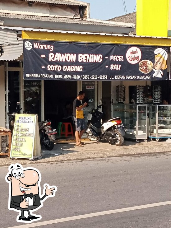 Menu at Rawon Bening Sederhana restaurant, Mojokumpul