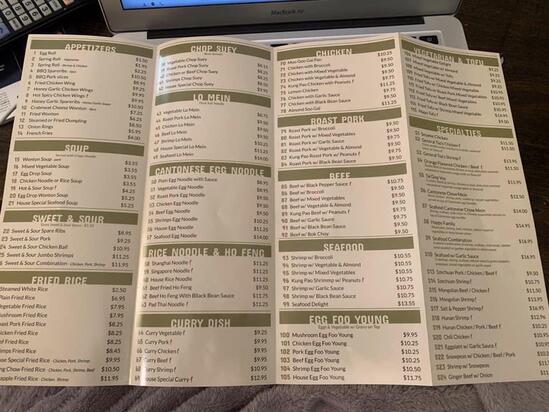 Menu at Asian Yummy One restaurant, Angus