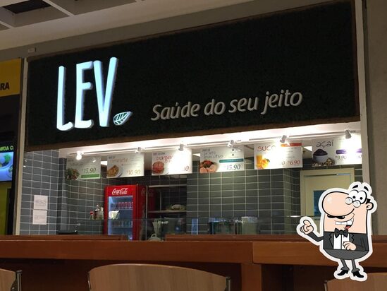 Menu at LEV restaurant, Viana
