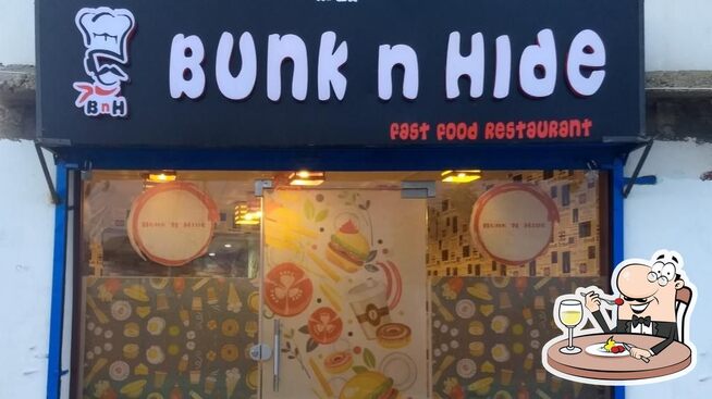 Menu at Bunk 'N' Hide, India