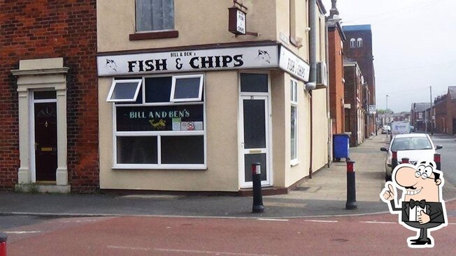 Menu at Bill & Ben's Chippy restaurant, Preston