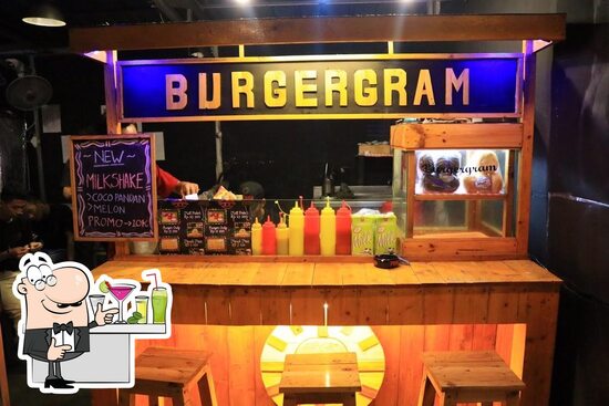 Menu at Burgergram restaurant, Calamba