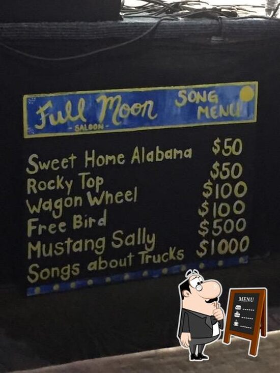 Full Moon Saloon, Nashville - Restaurant menu, prices and reviews
