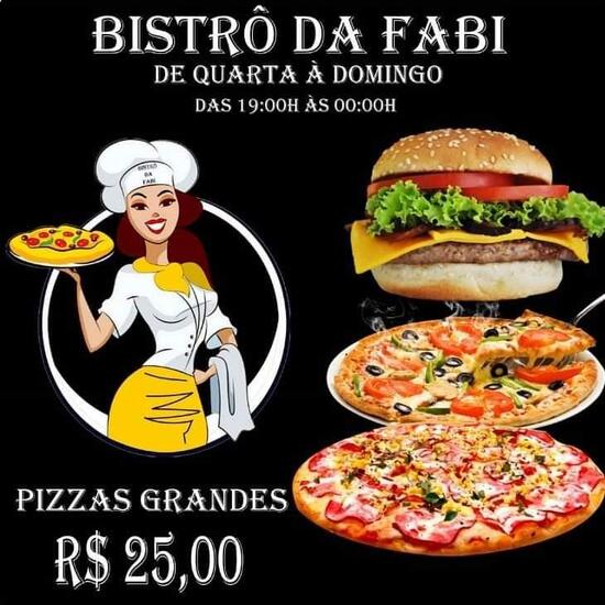 Menu at Bistrô Da Fabi restaurant, Manaus