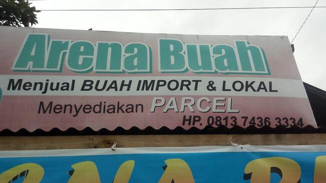 Menu at Arena Buah cafe, Payakumbuh