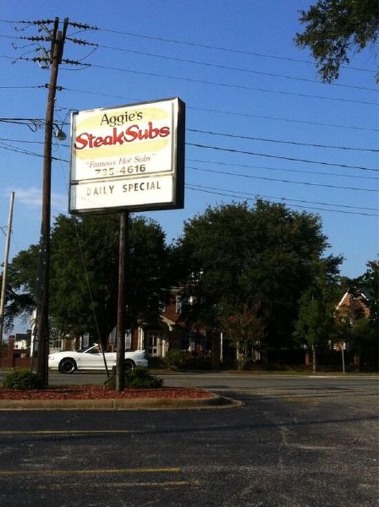 Menu at Aggie's Steak & Subs steakhouse, Goldsboro