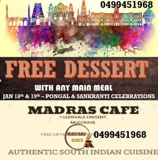 Madras Cafe in Mulgrave - Restaurant menu and reviews