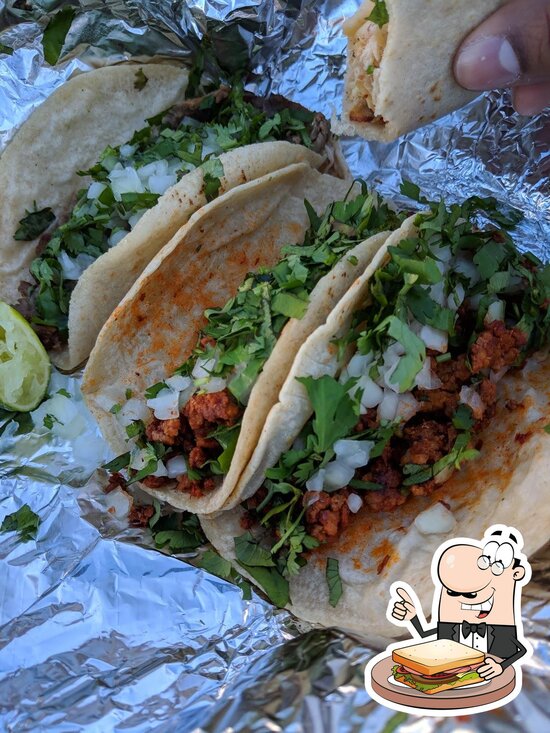 Menu at Alex's Tacos restaurant, Waynesboro
