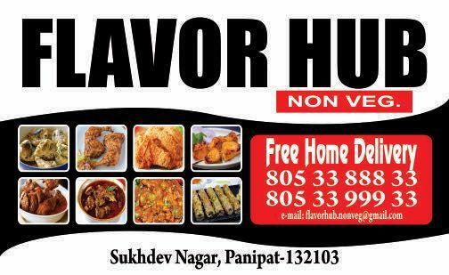 Menu at Flavor hub, Panipat