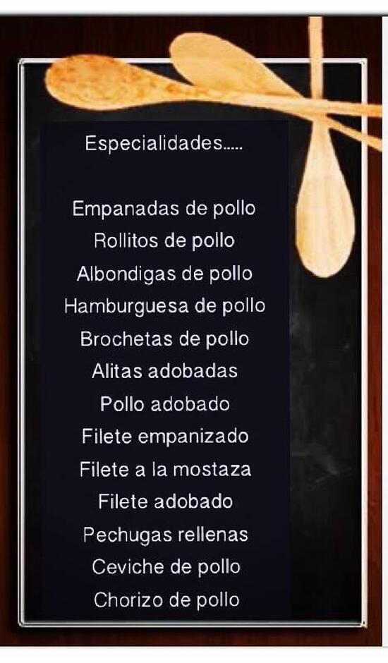 Menu at Fresco Pollo Grill restaurant, Tepic
