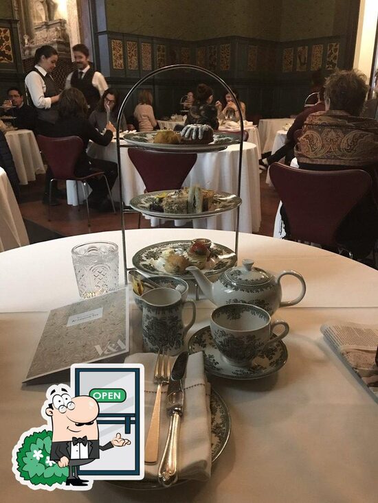 Menu at Victorian Afternoon Tea - Victoria and Albert Musuem, London