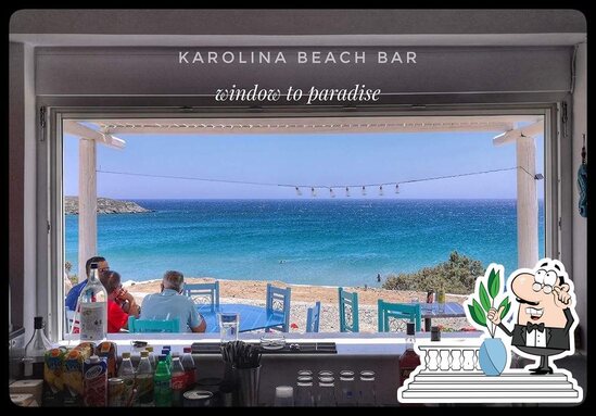 Menu at Karolina Beach Bar, Kipi Afiarti