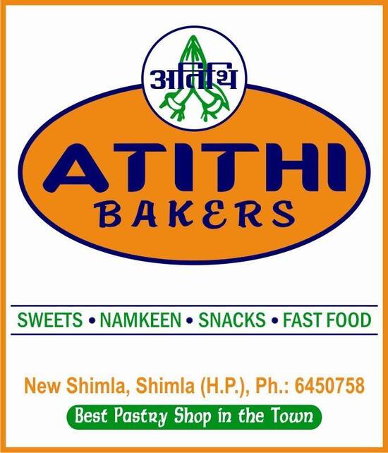 Menu at Atithi New Shimla, Shimla