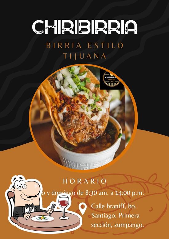 Carta del restaurante CHIRIBIRRIA Birria estilo tijuana, Zumpango del ...