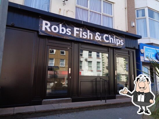 Menu at Rob's Fish & Chip Shop fast food, Pensarn