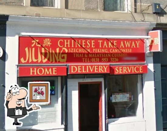 Menu at Jiuding fast food, Edinburgh
